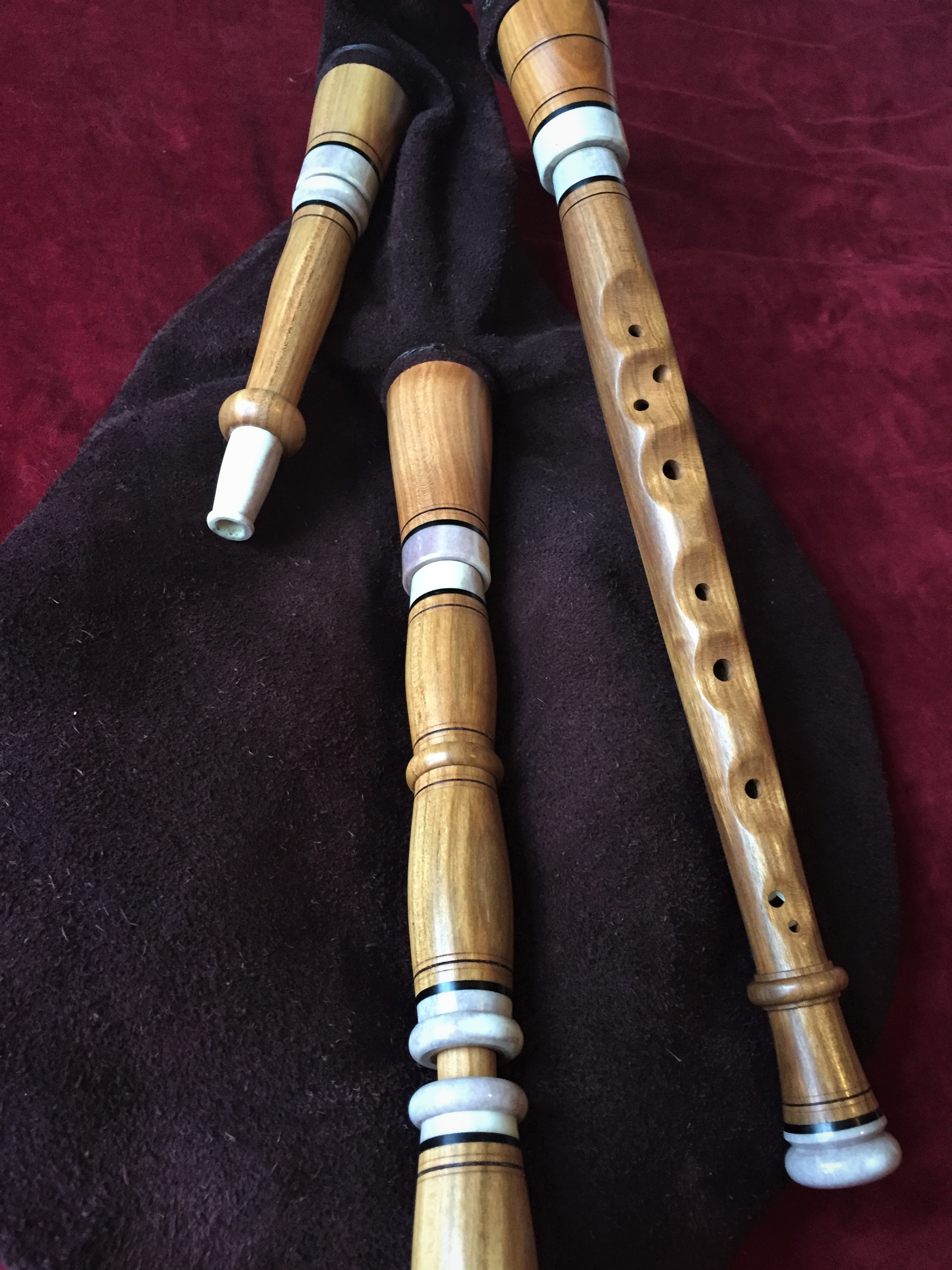 Swedish bagpipe D/G or E/A chanter – Alban Faust